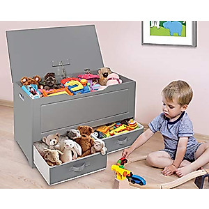 Up and Down Toy and Storage Box with 2 Basket Drawers