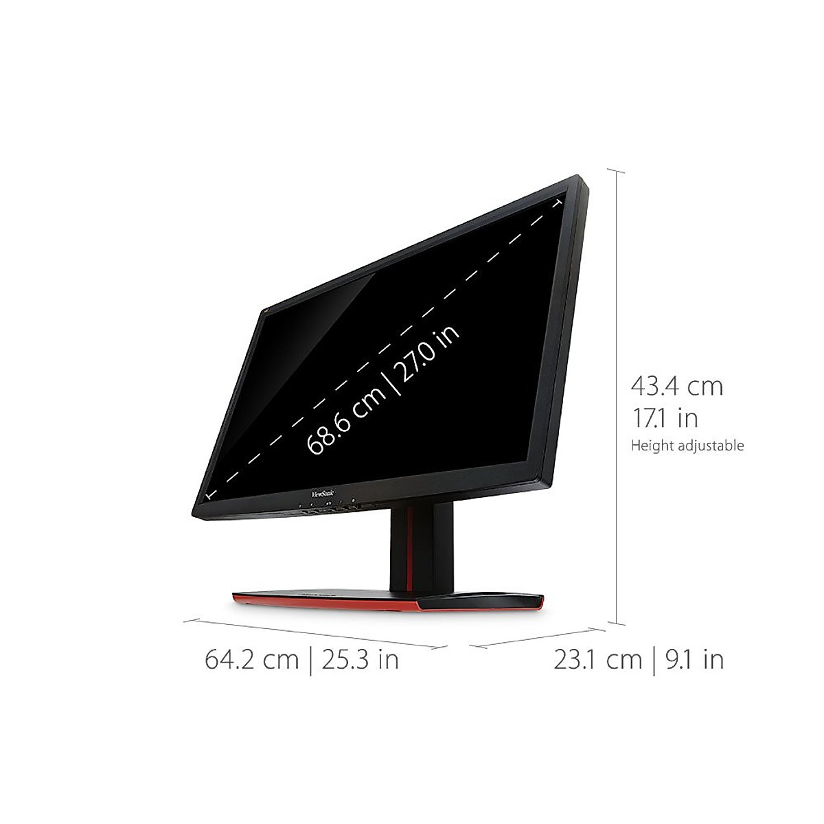 ViewSonic XG2701 27 Inch 144Hz 1ms 1080p FreeSync Gaming Monitor with HDMI and DisplayPort