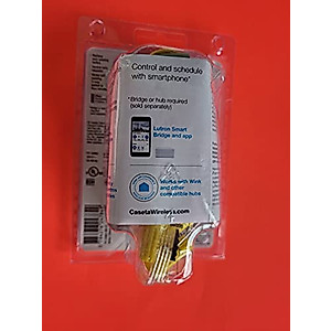 Lutron PD-5ANS-WH-R WIRELS Switch WHT 5A, White & Gray