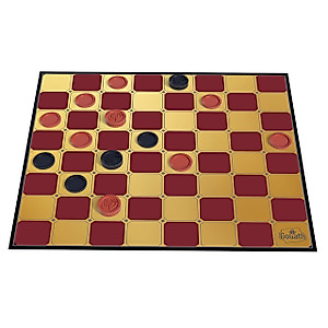 Pressman Harry Potter Checkers - Specially-Colored Folding Checkerboard and Interlocking Checker Pieces - Ages 6 and Up, 2 Players