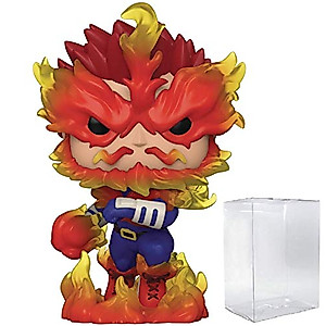 POP My Hero Acadamia - Endeavor Funko Vinyl Figure (Bundled with Compatible Box Protector Case), Multicolor, 3.75 inches