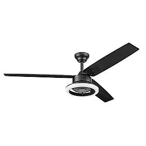 Prominence Home 51461-01 Orbis Ceiling Fan, 52, Matte Black