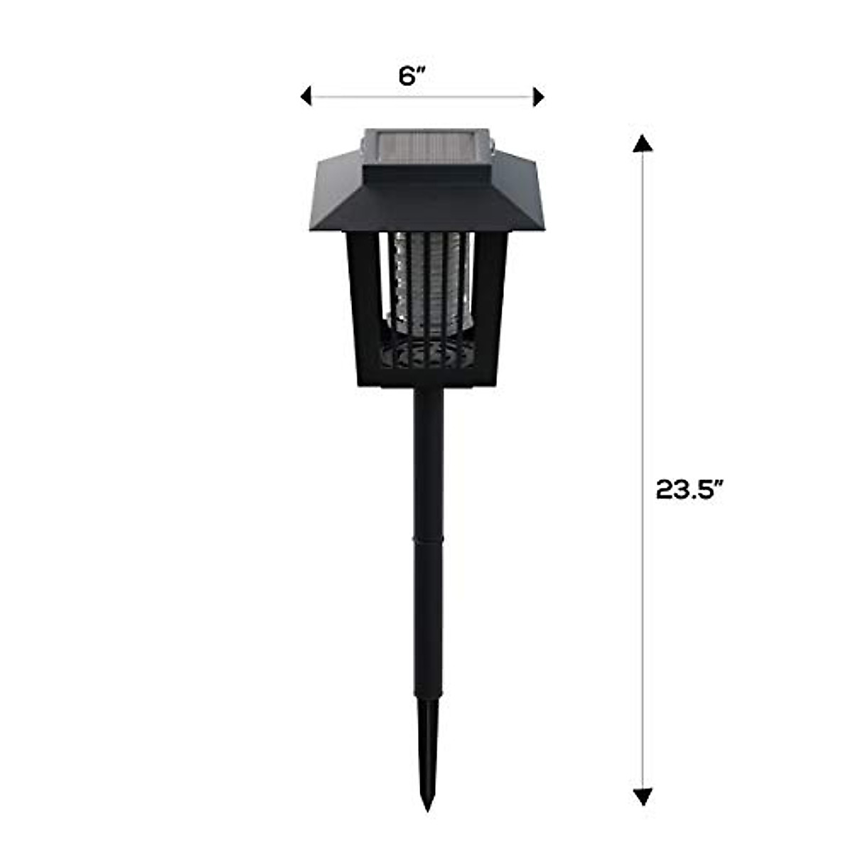 Pure Garden Solar Power Uv Led Light – Black