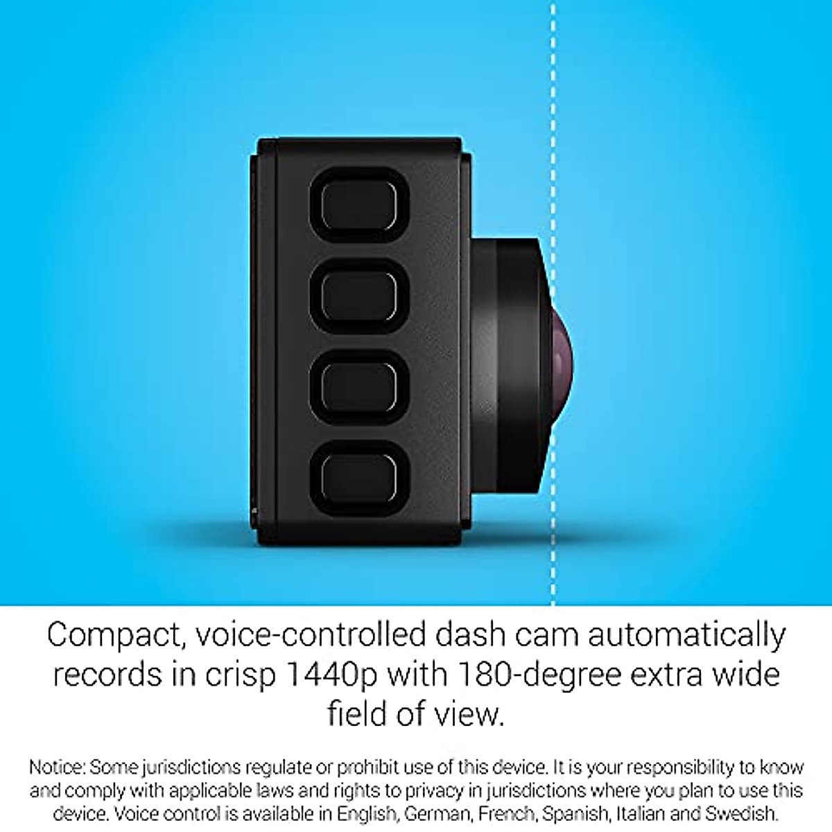 Garmin Dash Cam 67W, 1440p and Extra-Wide 180-degree FOV & Dash Cam Mini 2, Tiny Size, 1080p and 140-degree FOV, Monitor Your Vehicle While Away w/ New Connected Features, Voice Control