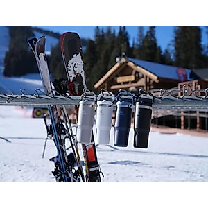 Stanley IceFlow Stainless Steel Tumbler - Vacuum Insulated Water Bottle for Home, Office or Car Reusable Cup with Straw Leak Resistant Flip Cold for 12 Hours or Iced for 2 Days, Black 2.0, 30oz