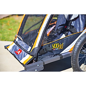 Allen Sports 1-Child Steel Bicycle Trailer- Orange, Model T1-O
