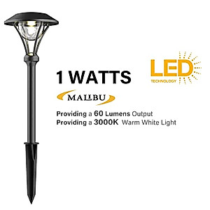 Malibu Celestail LED Pathway Light LED Low Voltage Landscape Lighting Garden Light for Driveway, Yard, Lawn, Pathway, Garden 8406-2104-01