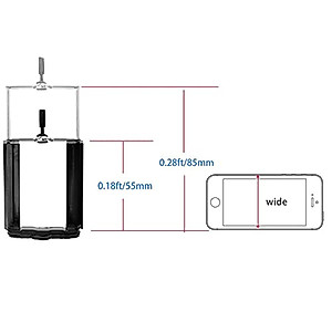 Walway Tripod Mount Adapter, Universal Cell Phone Clip Holder Camera Bracket Smartphone Attachment for iPhone 13PRO MAX/12/11/11PRO/ Samsung Galaxy S22 Ultra/ S21/ Note and More