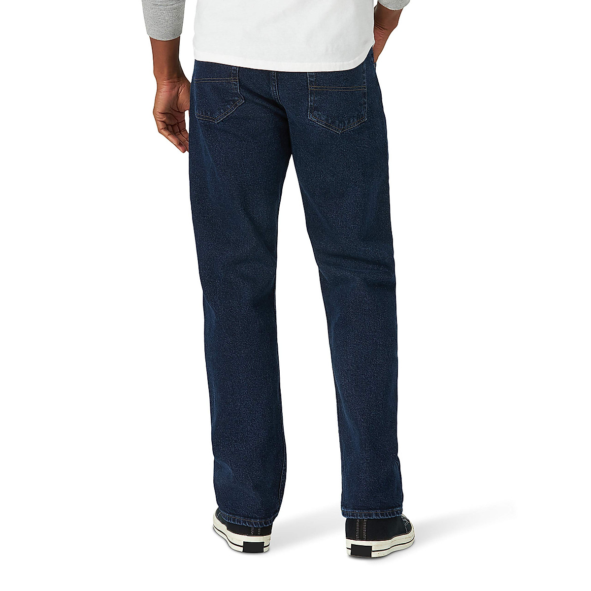 Wrangler Authentics Men's Classic 5-Pocket Relaxed Fit Flex Jean Midnight Flex 48W x 32L