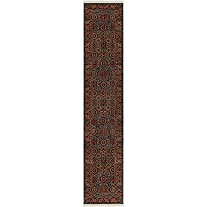Unique Loom Sahand Collection Area Rug - Alexander (2' 7" x 13' 1" Runner, Light Blue/Light Brown)