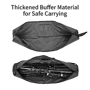 Meking 49in Padded Tripod Carrying Case Bag with Shoulder Strap for Light Stand, Boom Stand, Monopod, Umbrella and Other Photography Photo Studio Accessories