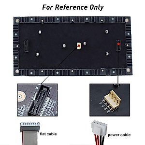 P4 Waterproof Flexible LED Matrix Panel, LED Display Module for RGB Full Color LED Display Screen, 256x128mm, 1/16 Scan, Total 2048 Dots, Perfect Solution for Outdoor Advertising Use
