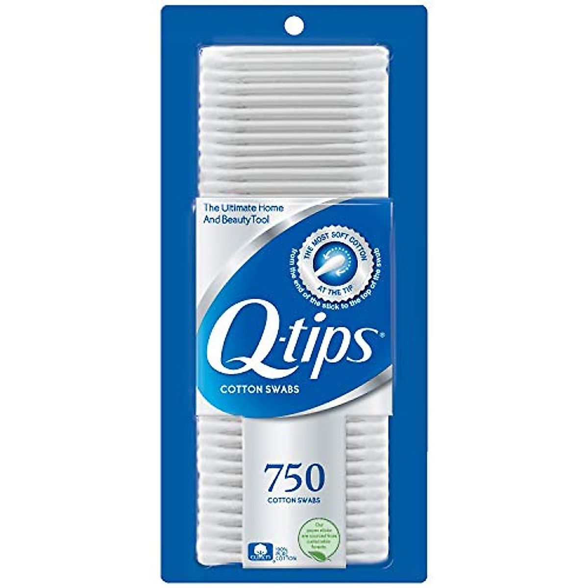 Q-tips Cotton Swabs For Hygiene and Beauty Care Original Cotton Swab Made With 100% Cotton 750 Count