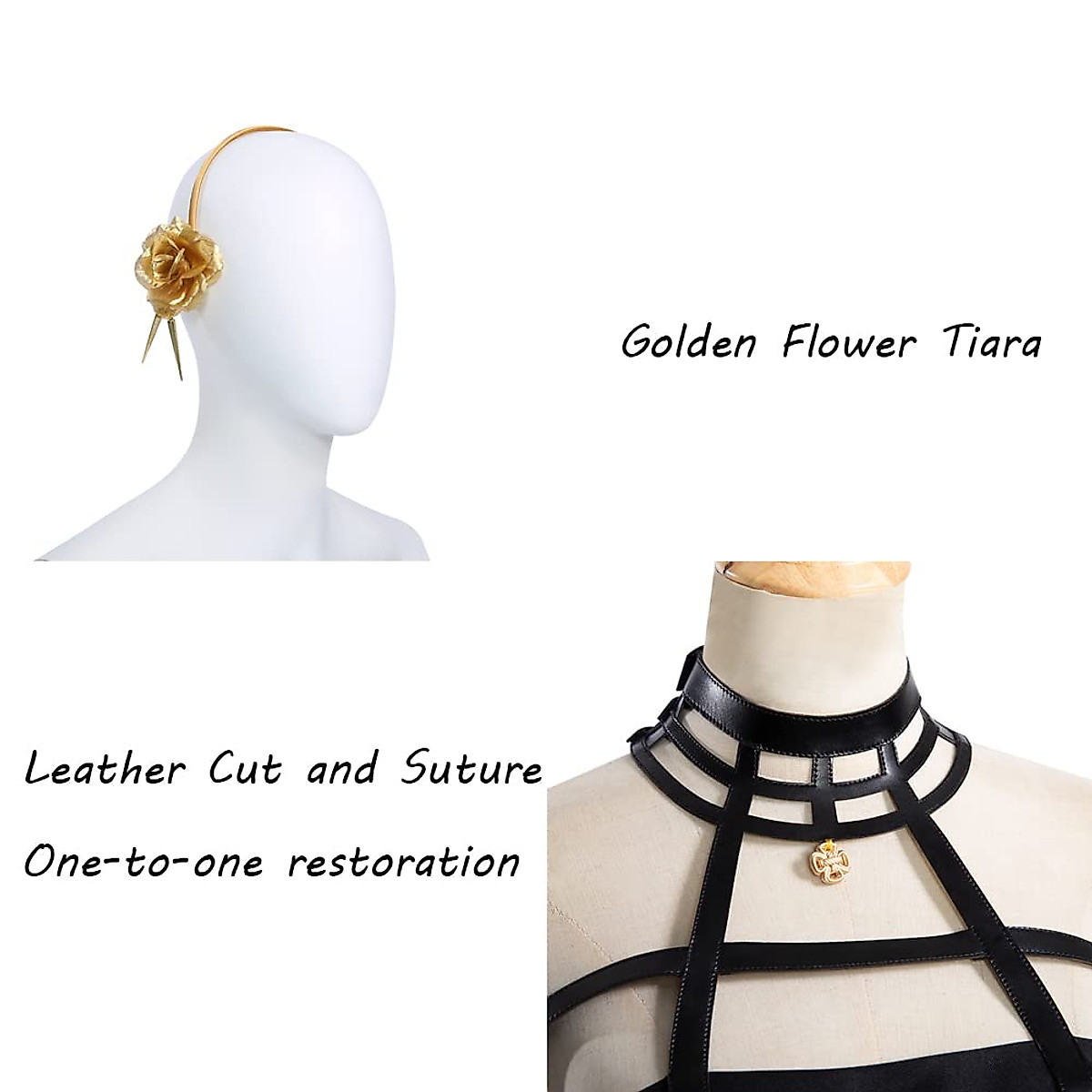 MZXDY Anime Yor Forger Cosplay Costumes Princess Bramble Black Dress for Women's Halloween Party Set