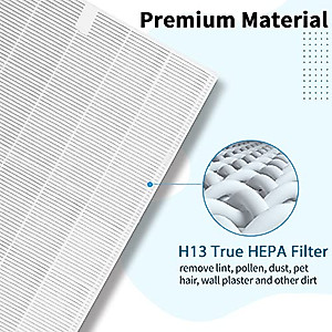 Improvedhand C535 Filter Replacement 115115 Filter A Fit for Win-ix Plasma-wave Air Purifier Models 5000 5000b 5300 5300-2 6300 6300-2 9000 Wac5300 Wac5500 Wac6300 Am90, 3 Pack True Hepa Filters