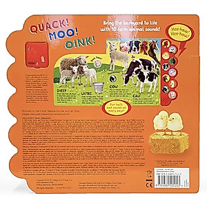 Quack! Moo! Oink!: Listen to Animals Around the Farm - 10-Button Children's Sound Book, Ages 2-7