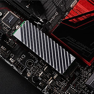 1 one enjoy M.2 Heatsink Cooler, NVMe M.2 2280 SSD Double-Sided Heat Sinks with Silicone Thermal Pad for PC/PS5 (Grey)