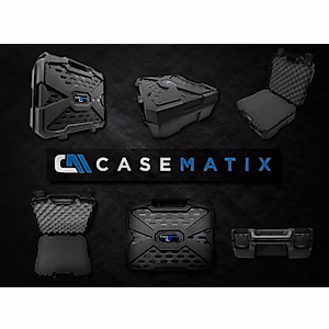 CASEMATIX Hard Shell Travel Case Compatible with Akai FIRE, MPK mini Play, MPC ONE, APC Key 25, MPD226, MPD218, APC Mini, MPK Mini mk3, MPC Studio, Element, MidiMix Tom Cat & Rhythm Wolf, Case Only