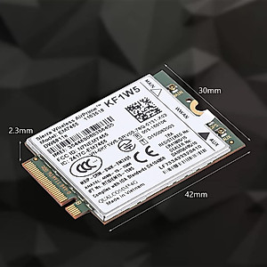 EM7455 4G Module Network Card, PCIe M.2 Replacement EM7455 Network Card for DW5811e 3P10Y 300 Mbps 4G LTE WWAN NGFF Card Module Fit for PC Laptops