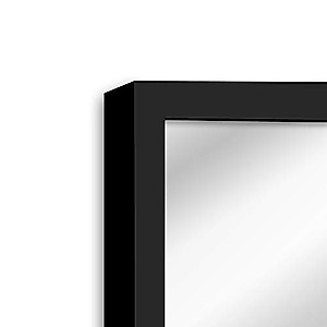 Stupell Industries Emerson Square Black Framed Mirror, 12" x 12" (MI-100_bl_12x12)