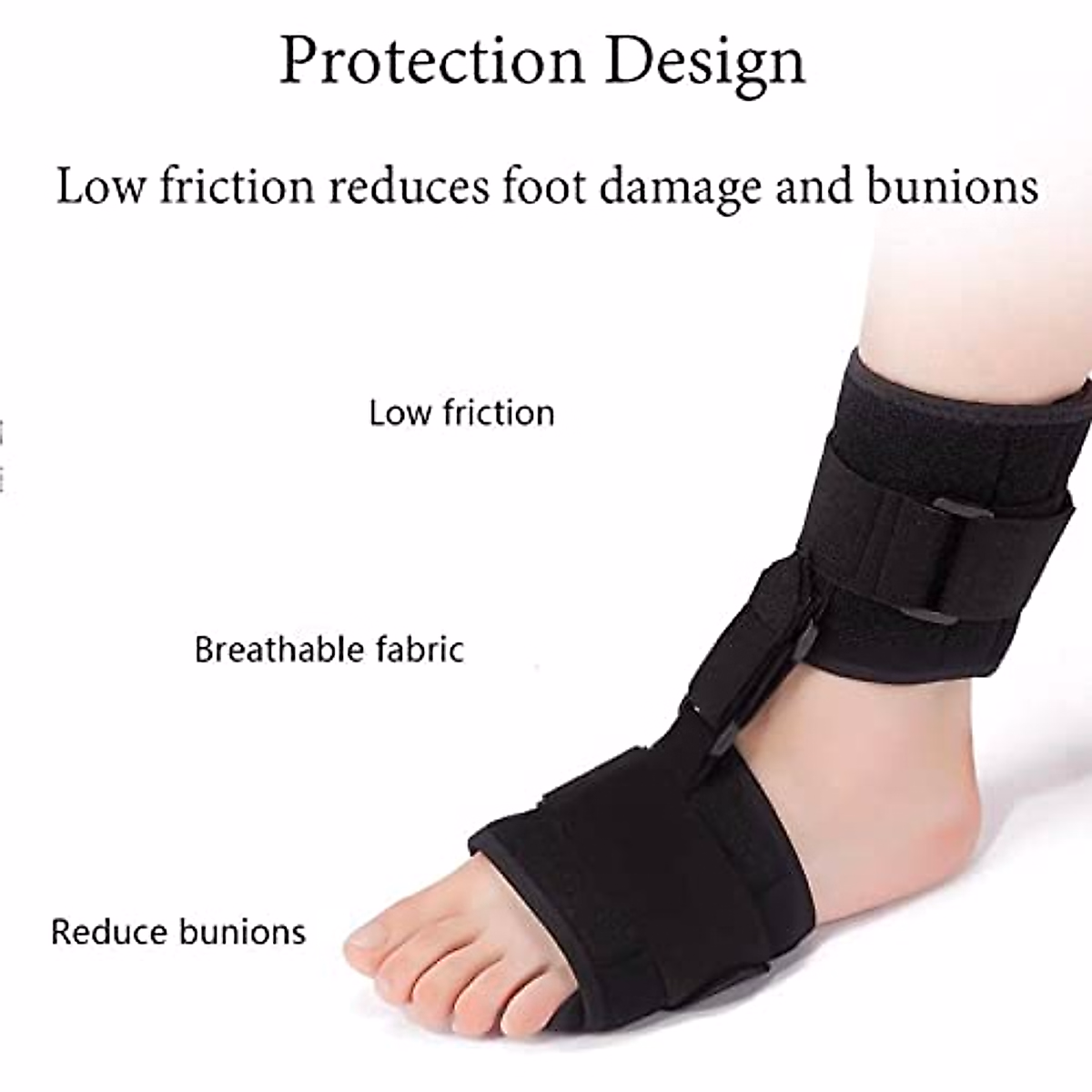 Foot Drop Brace, Adjustable Fasciitis Night Splints, Foot Drop Orthosis Ankle Corrector Brace Support Protection Correction Splint Right Or Left Drop Foot Brace Plantar Fasciitis Splint
