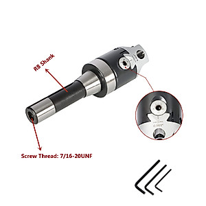 findmall 1Pc Boring Head Precision 1/2 Inch R8 Shank 7/16-20 UNF