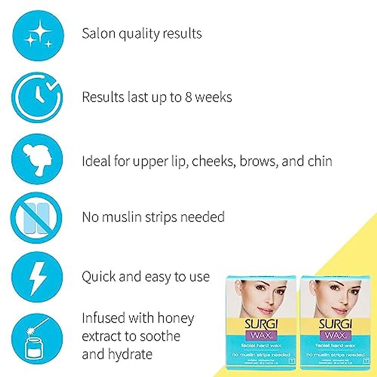 Surgi-wax Hair Remover For Face, 1 Ounce (Pack of 3)