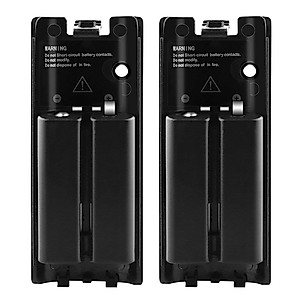 YZGame Wii Batteries Pack Rechargeable for Wii Controller, 2 Pack Rechargeable Batteries for Wii/Wii U Remote Controller Black