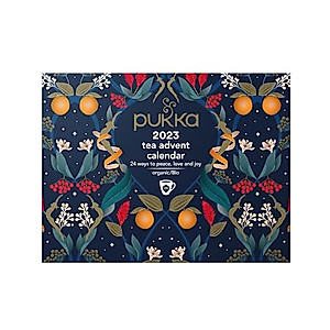 Pukka Tea Gift, Organic Tea Advent Calendar 2023, 24 Tea Bags