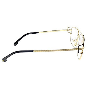 Versace VE 1257 1436 Gold Metal Hexagonal Eyeglasses 55mm