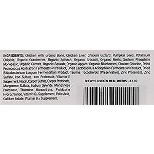 Stella & Chewy's Freeze Dried Raw Chewy’s Chicken Meal Mixers – Dog Food Topper for Small & Large Breeds – Grain Free, Protein Rich Recipe – 3.5 oz Bag