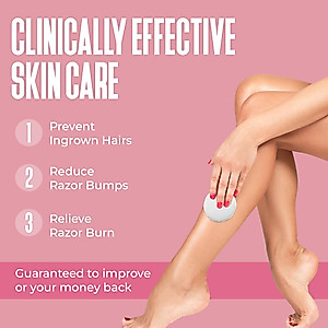 Prevent Ingrown Hairs and Razor Bumps with BHA & AHA Pads - Ingrown Hair Serum for Razor Burns - PFB Razor Bump Stopper Topicals Skin Care, Ingrown Hair Treatment for Bikini Area and Razor Bumps