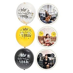 Abaodam 2 Packs balloon happy birthday ballons happy birthday banners decorative holiday garland arch decor ballon garland latex 18th banner birthday theme emulsion suite photo