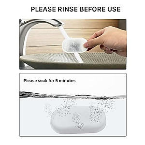 SOOFPET 16pcs Cat Water Fountain Filter - Pet Fountain Filters Replacement - Sponge and Carbon Filters for Automatic Dog Water Bowl Dispenser - Provide Clean Drinking Water for Small Animals