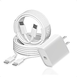 Apple Certified 30W iPhone 15 Charger Super Fast Charging for iPhone 15/15 Plus/15 Pro/15 Pro Max,iPad Pro 12.9-inch 6th/5th/4th/3th,iPad Pro 11-inch,iPad Air 5/4th,iPad Mini 6th,6FT USB C to C Cables