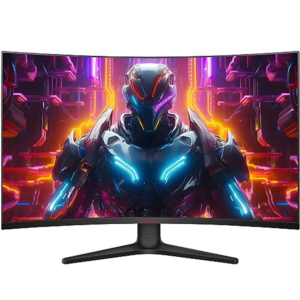 KOORUI 32 inch Curved Gaming Monitor - QHD (2560 x 1440) 2K Display, 170Hz 144Hz Monitor, 1500R Curvature, 1ms, HDR10, Adaptive Sync, Tilt Adjustable, DisplayPort HDMI, Black - GA01
