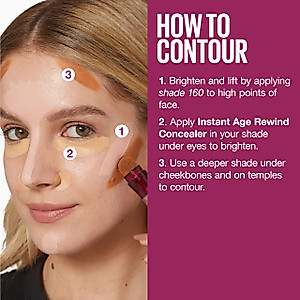 Maybelline Instant Age Rewind Eraser Dark Circles Treatment Multi-Use Concealer, 150, 1 Count (Packaging May Vary)