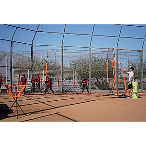 Bownet Portable 2m x 3m Field Hockey Goal Net - Powder Coated Frame, Black
