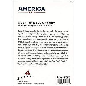 Avanti Rockin' Granny Cordell Jackson America Collection Funny/Humorous Birthday Card for Her/Woman