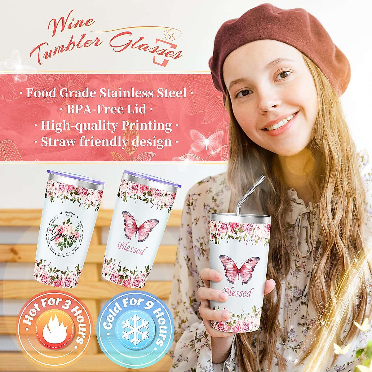 11PCS Christian Gifts for Women Faith, Inspirational Gifts for Women, Pink Birthday Spiritual Religious Basket Set,Self Care Get Well Soon Baskets for Mom,Friends,Wife,Girlfriends