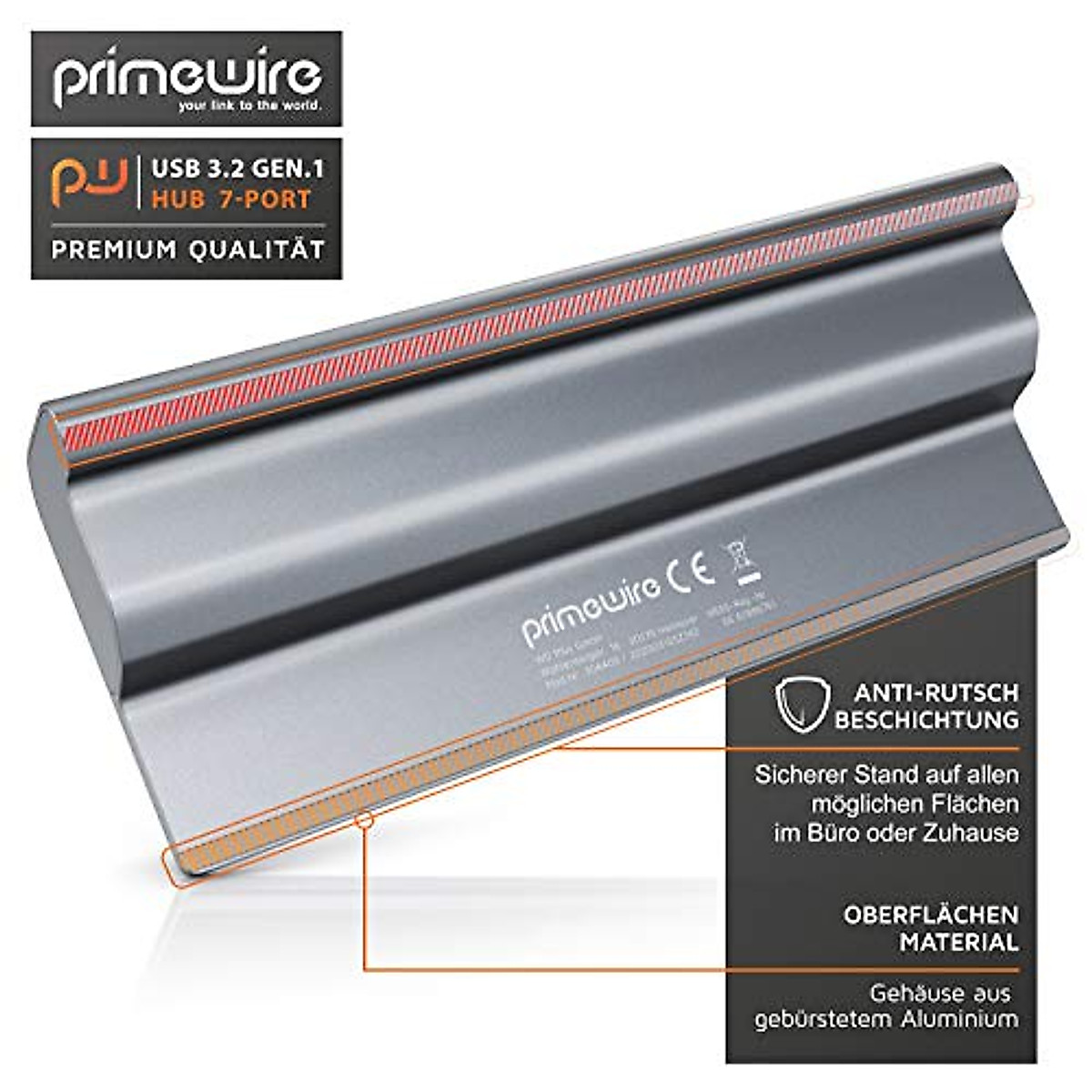 USB 3.0 Hub, Tendak 8 Ports Powered USB Hub Splitterwith Individual On/Off Switches and 5V/4A Power Adapter for PC Laptop HDD Disk Mac Pro/Mini