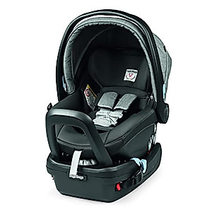 Peg Perego Booklet 50 Travel System - Includes Booklet 50 Baby Stroller and The Primo Viaggio 4-35 Infant Car Seat - Made in Italy - Atmosphere (Grey)
