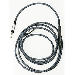 NewFantasia Headphone Cord Audio Cable for Sennheiser HD4.40, HD 4.40 BT, HD4.50, HD 4.50 BTNC, HD4.30i, HD400S Headphone, Remote Volume Control Inline Mic for for Apple Devices