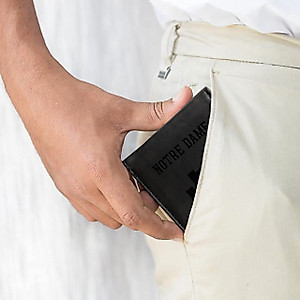 Rico Industries NCAA Notre Dame Fighting Irish Premium Laser Engraved Vegan Black Leather Bill-fold Wallet - Slim yet Sturdy Design - Perfect to Show Your Team Pride or Gift