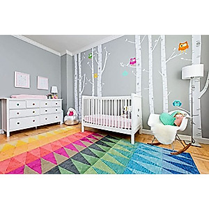 2xhome Modern Rocking Chair with Molded Plastic Armchair Shell and Wooden Rocker Legs