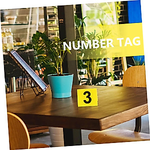 Parliky 20Pcs Reusable Acrylic Markers for Restaurants Events and Parties Table Evidence Markers for Order Identification and Organization