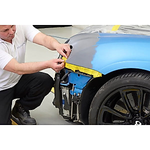 Q1 - 1-1/2 inch (36mm X 55m) Premium High Performance Automotive Yellow Masking Tape - High Temperature - Case of 24 Rolls