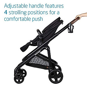 Maxi-Cosi Tayla Stroller, Modular Lightweight Stroller Seat, Parent or World Facing, Essential Black