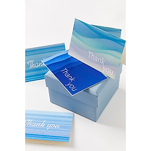 cofullsky Thank You Cards with Envelopes, Thank You Notes Cards Bulk 4 * 6 Blank Baby Shower Thank You Greeting Cards Set for Funeral Wedding Bridal Shower Business Graduation 2024 Coworker Employee