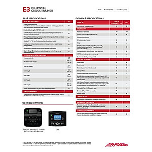 Life Fitness E3 Cross Trainer Elliptical Exercise Machine with Go Console